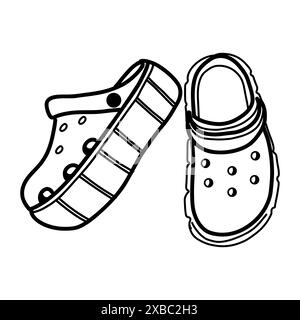 Crush clog. Outline doodle vector illustration Stock Vector Image & Art ...