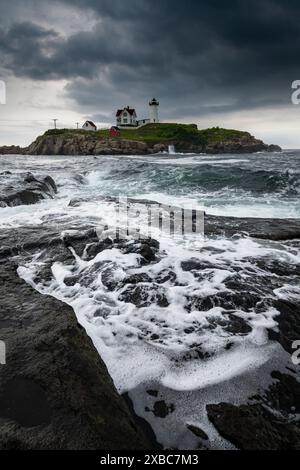 Nubble Point in Maine Stock Photo - Alamy