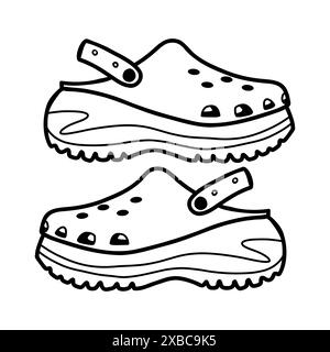 clog. Outline doodle vector illustration Stock Vector Image & Art - Alamy