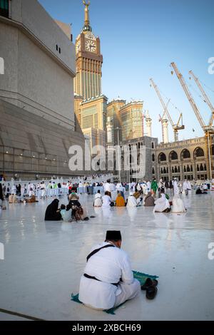 Mecca, Saudi Arabia, June 4 2024: Sahn floor directional sign inside ...
