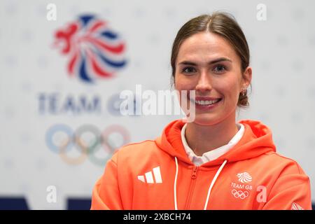 Lauren Irwin during a Team GB kitting out session ahead of the 2024 ...