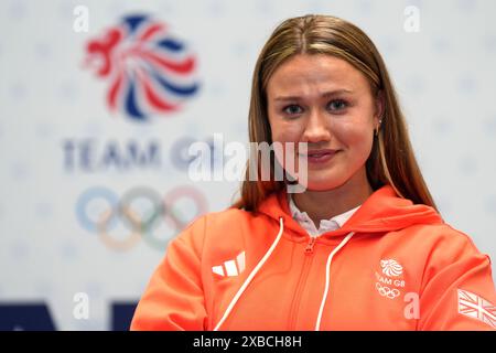 Lola Anderson during a Team GB kitting out session ahead of the 2024 ...