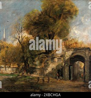 Harnham Gate, Salisbury between 1820 and 1821 by John Constable Stock ...