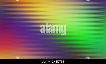 Rainbow moving horizontal waves. Abstract retro background Stock Photo ...