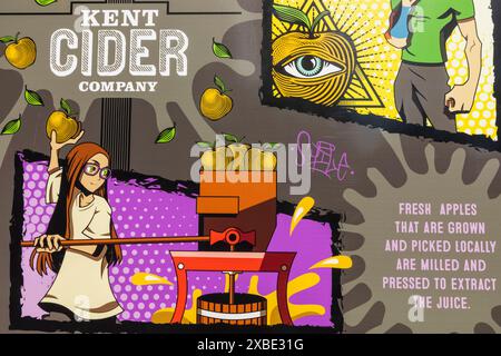 England, Kent, Rochester, Kent Cider Company Advertising Artwork ...