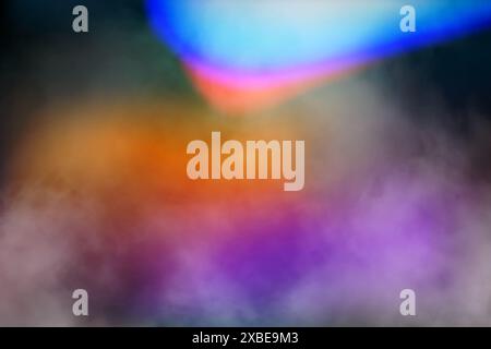 Orange cloud texture. Atmospheric smoke. Blur yellow color ink warm ...