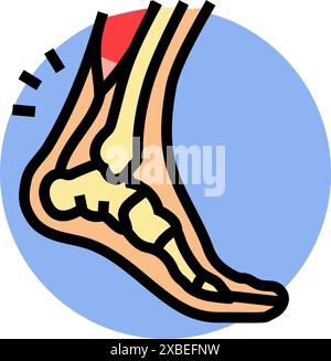 sprain household injury accident color icon vector illustration Stock ...