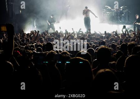 Parkway Drive performing at Floyd Live Music Venue, Athens / Greece ...