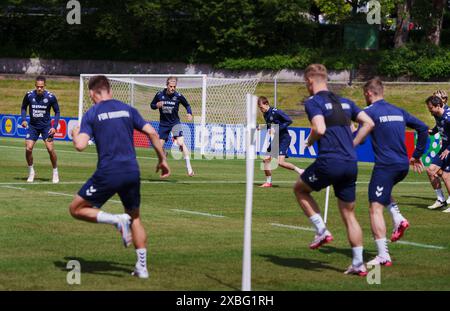 Freudenstadt, Tyskland. 12th June, 2024. Kasper Schmeichel and Mads ...