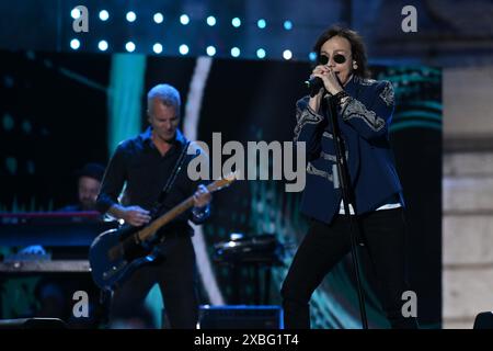 Gianna Nannini during theTIM Summer Hits at Piazza del Popolo on June ...