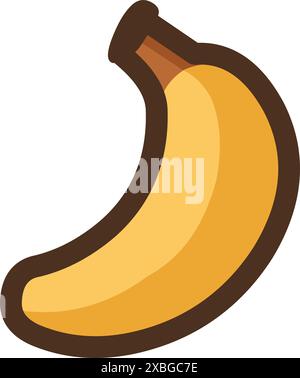 fresh banana fruit nature icon vector illustration design Stock Vector Image & Art - Alamy
