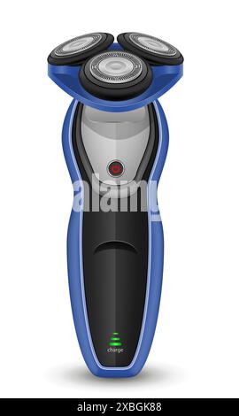 Electric razor icon blue vector Stock Vector Image & Art - Alamy