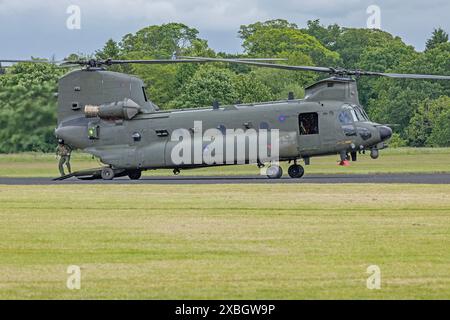 Chinook Display Team Role Demo Displaying At, RAF Cosford Airshow ...