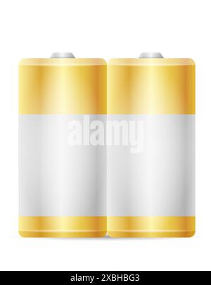 energy battery power in silvery gold color vector illustration isolated ...