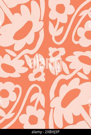 Cartoon flowers collection 4 - picture illustration Stock Photo - Alamy