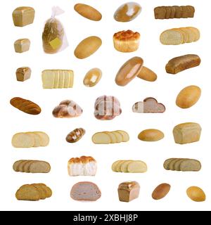 Bread costing on a white background Stock Photo - Alamy