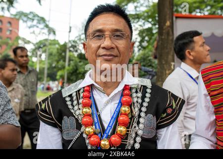 A tribe man joined the event to mark the World Indigenous Day at the ...