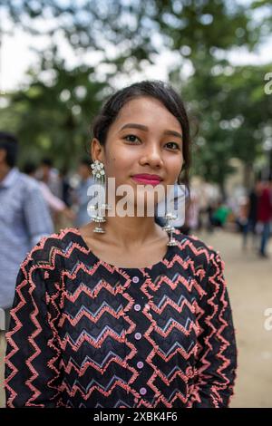 A tribe woman joined the event to mark the World Indigenous Day at the ...