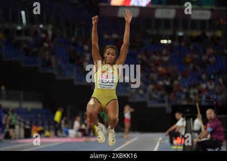 Mikaelle Assani (Germany) during the long jump women final at European ...