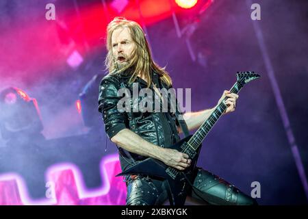 Andy Sneap The Guitarist For Judas Priest On Stage In Las Vegas Stock