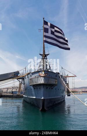 Museum ship Georgios Averoff, armoured cruiser from 1910, former ...
