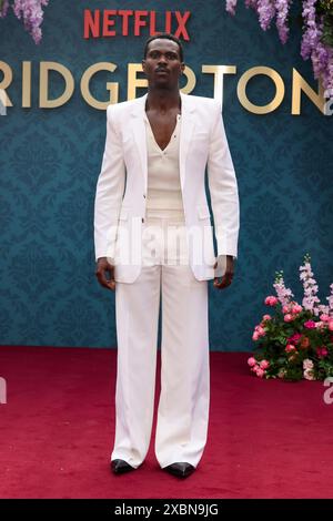 Victor Alli attends the "Bridgerton" Season 4 Paris World Premiere at ...