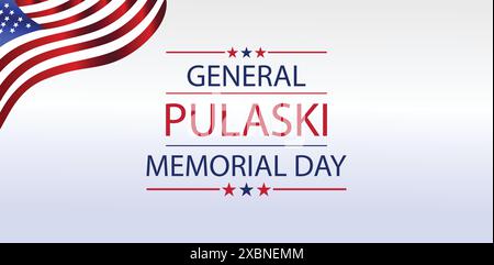 General Pulaski Memorial Day. Holiday concept. Template for background ...