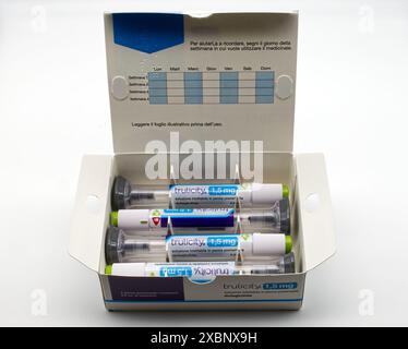 Bologna - Italy - June 6, 2024: Trulicity, once-weekly injectable ...