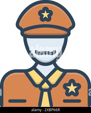 Icon for officer,commissary Stock Vector Image & Art - Alamy