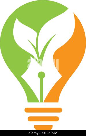 Light Bulb and Student logo design. Education concept template. Idea ...