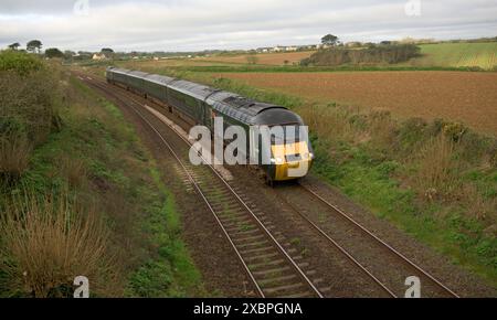 GWR Castle Class Intercity 125 at Gwinear in Cornwall Stock Photo - Alamy