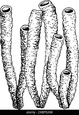 Ink vector sponge background. Vector illustration. Grunge hand drawn ...