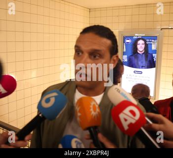 Ali B speaks to the press before his lawsuit HAARLEM, NETHERLANDS ...