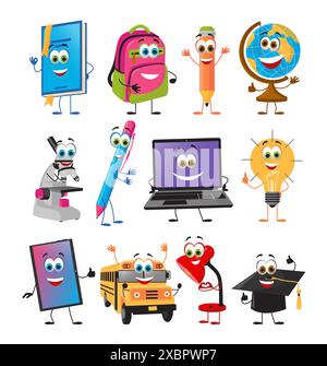 book supply school on white background Stock Vector Image & Art - Alamy