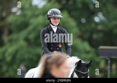 Luhmuhlen, Germany. 13th June, 2024. Emma Brussau of Germany with Dark ...