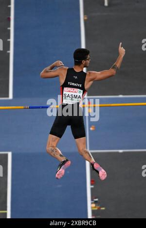 Sasma Ersu in Men's Pole Vault Final during the day 6 of European ...
