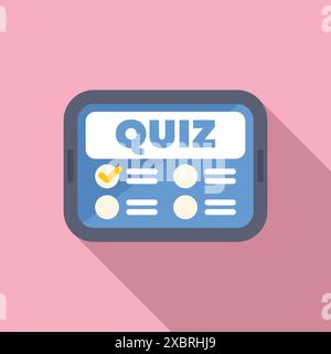 Smartphone is showing multiple choice test on screen with option b ...