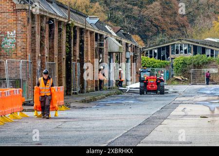 Exterior #2; Road Through Derelict Torridge Vale Milk Factory, Main ...