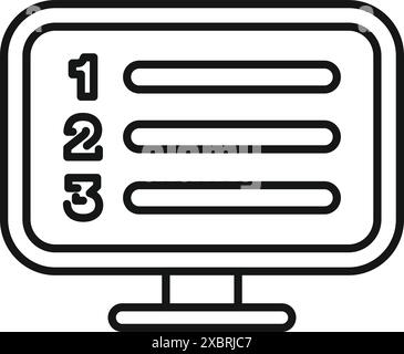 Three tutorial icon, outline style Stock Vector Image & Art - Alamy