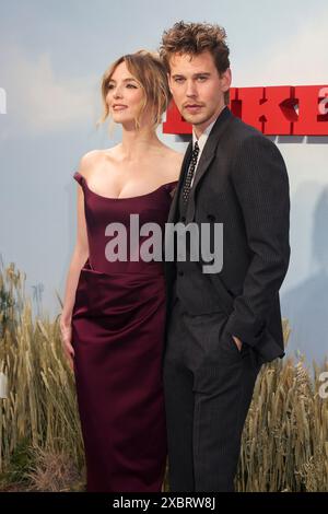 Jodie Comer and Austin Butler attends The Bikeriders London Gala Screening at Curzon in Mayfair ...