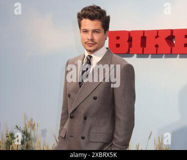 Toby Wallace attends a gala screening of The Bikeriders, at the Curzon ...