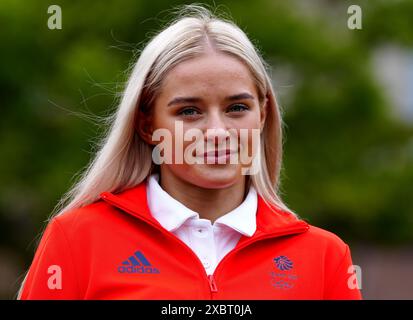 Ruby Evans during a Team GB kitting out session for the Paris Olympics 2024 at the Birmingham ...