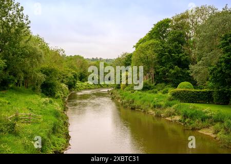 The River Ouse passing through Pells Recreation Ground, Lewes, East ...