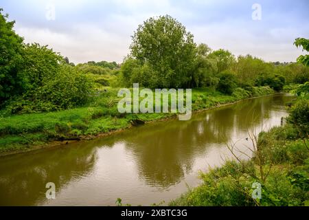 The River Ouse passing through Pells Recreation Ground, Lewes, East ...