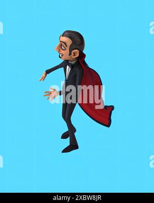 Fun 3D cartoon vampire dancing Stock Photo - Alamy