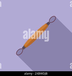 Wooden handle loop tool for clay sculpting and modelling hobby isolated ...