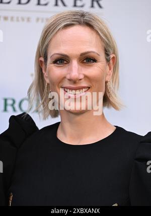 London, UK. June 13th, 2024. Mike Tindall and Zara Tindall arriving at ...