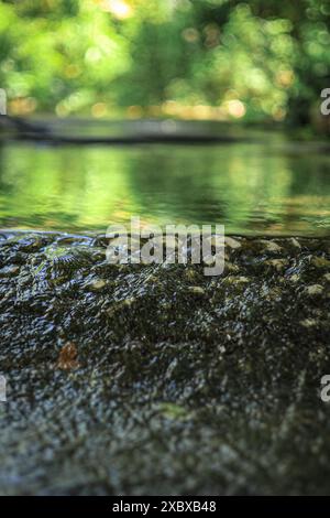 beautiful equipped mountain water source Stock Photo - Alamy