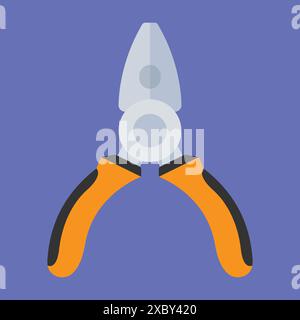 Metal Plier vector tool icon. Plier Claw Tool illustration. Crafting ...