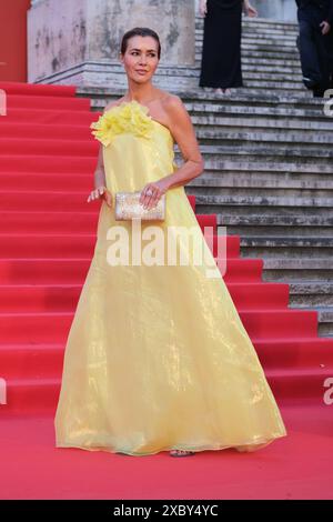 Arancha Del Sol attend the red carpet of the Spanish Fashion Academy ...